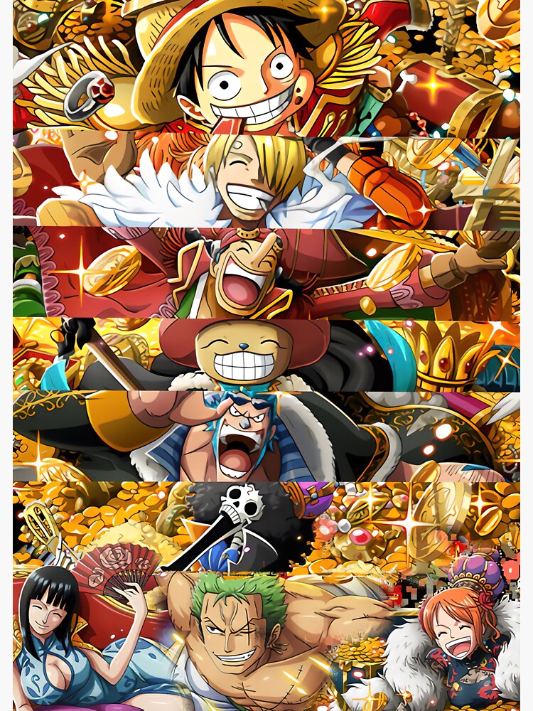 "One Piece All Members" Sticker for Sale by JohnRobertson47 | Redbubble