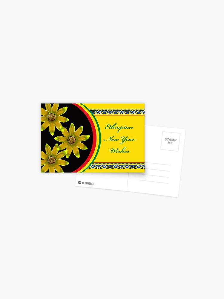 "Ethiopian New Year Meskel Daisies" Postcard for Sale by ...