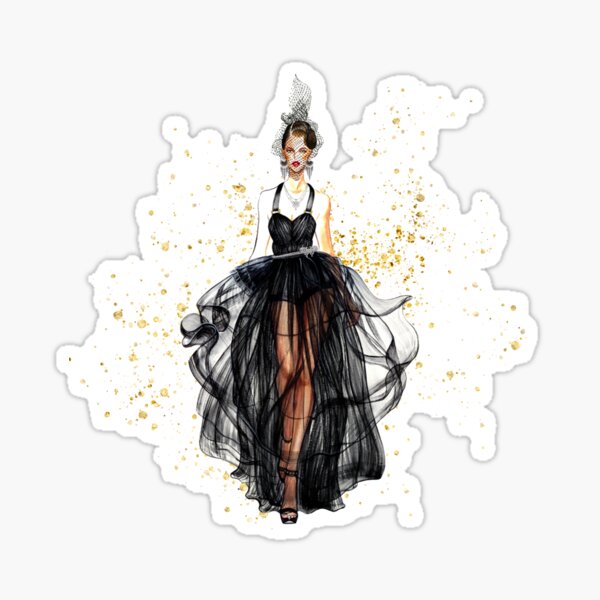 "IM THAT GIRL, THAT GIRL IN BLACK" Sticker for Sale by QWEENFIESTY | Redbubble