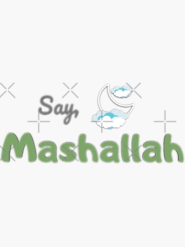 "Say, Mashallah (Olive Green Text)" Sticker for Sale by HijabieUkhty ...