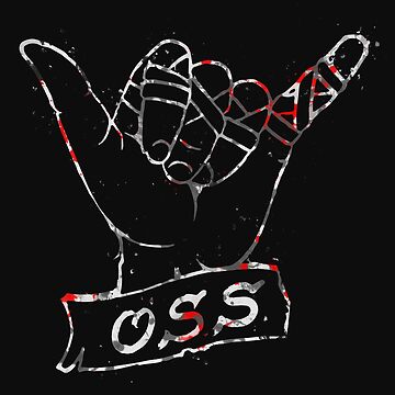 "OSS Hand ( BJJ / Brazilian Jiu Jitsu )" Art Board Print for Sale by ...