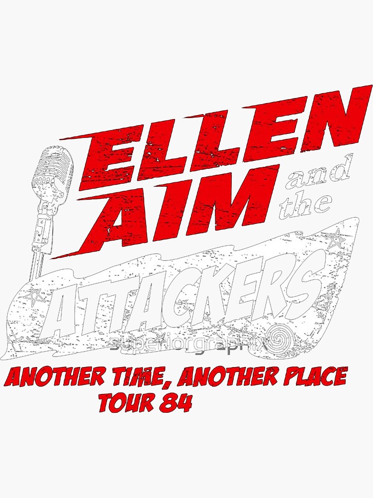 "Ellen Aim The Attackers Tour 84 " Sticker for Sale by ShaunLeffler ...