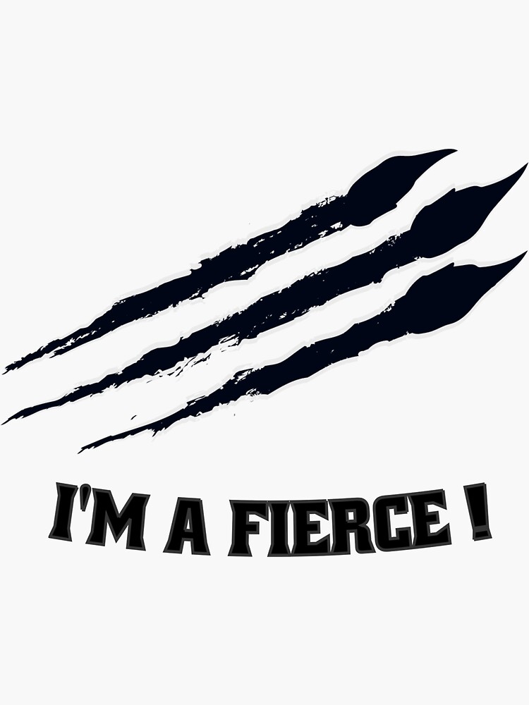 "cat marks and claw marks t-shirts" Sticker for Sale by JoeAWDesign ...