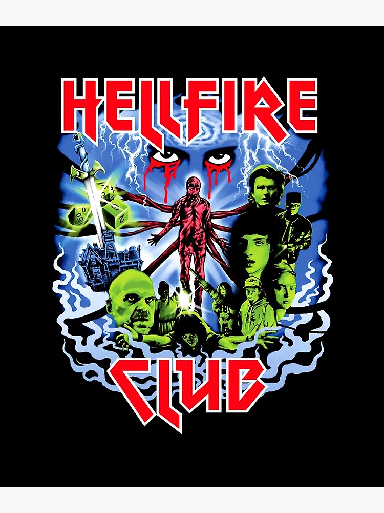 "stranger things hellfire club shirt" Art Print for Sale by InesFriesen ...