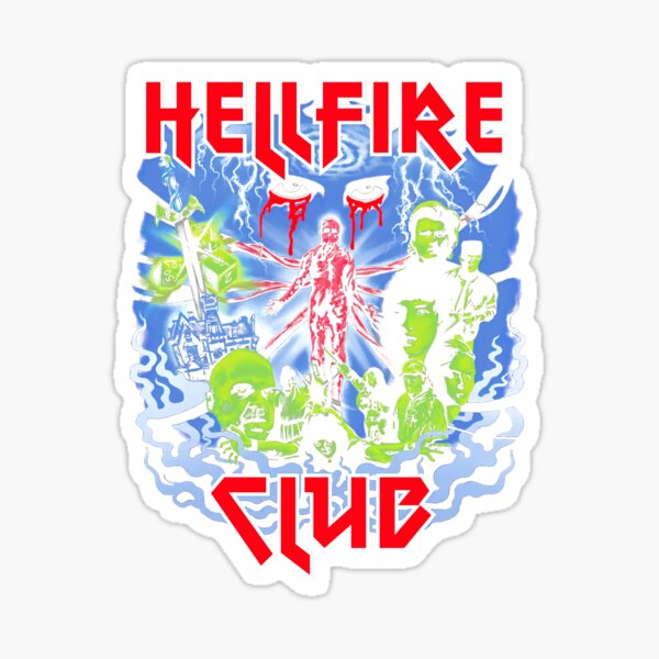 "stranger things hellfire club shirt" Sticker for Sale by InesFriesen ...