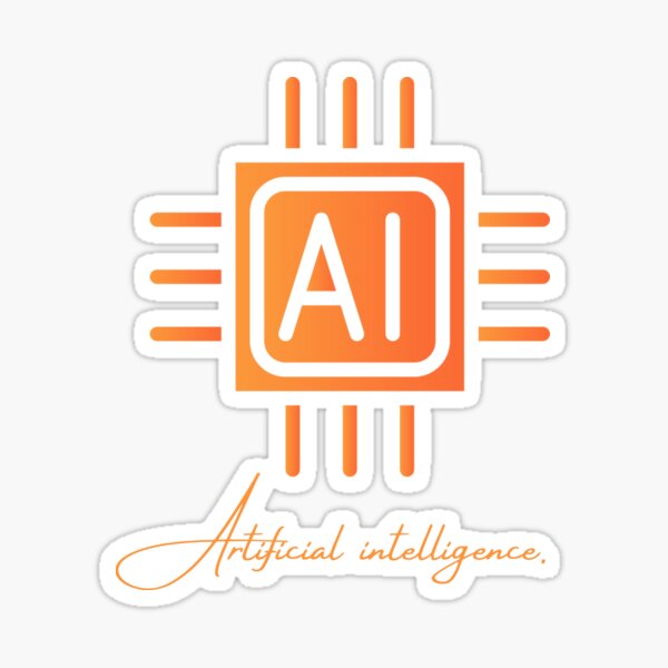 "Artificial intelligence." Sticker for Sale by RAJSHIVA | Redbubble