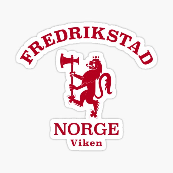 "FREDRIKSTAD Norway" Sticker for Sale by eyesblau | Redbubble