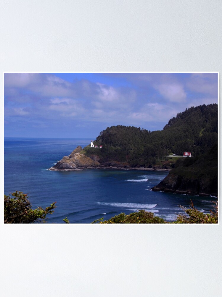 "Heceta Head Lighthouse in Central Oregon, USA" Poster by IrishEyesMrsZ ...