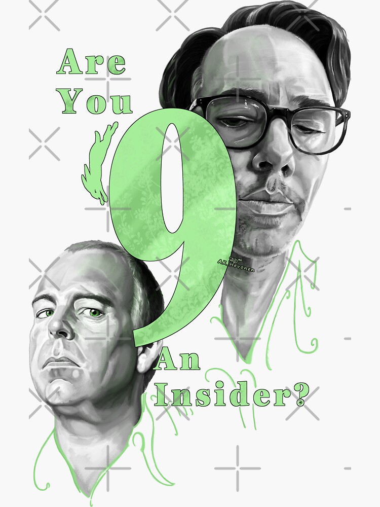 "Inside No 9 Green" Sticker for Sale by AK-Hevonen | Redbubble