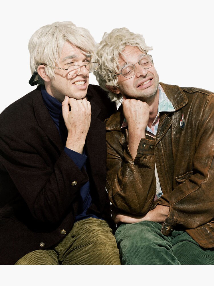 "Oh, Hello Gil and George" Sticker for Sale by laurenk15 | Redbubble