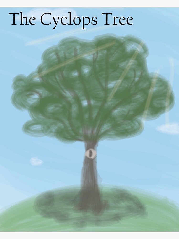 "The Cyclops Tree Poem Cover" Sticker for Sale by LynseyGroverArt ...