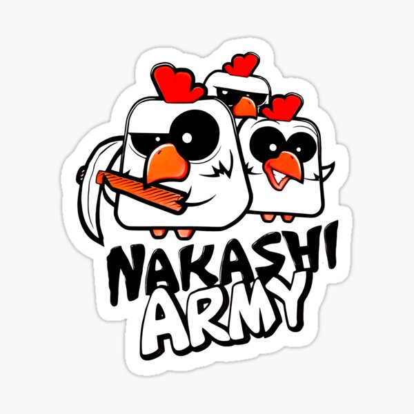 "nakashi merch" Sticker for Sale by InesFriesen | Redbubble