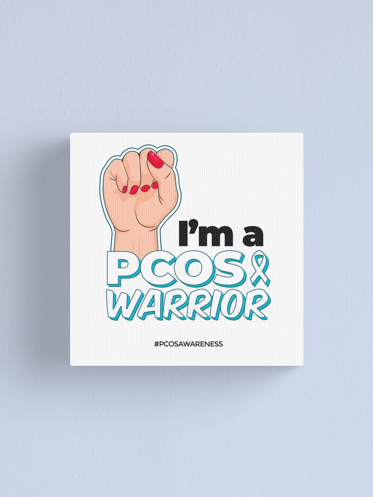 Lienzo «Soy una guerrera del síndrome de ovario poliquístico, al diablo ...