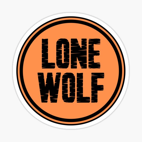 "Lone Wolf" Sticker for Sale by JourneyCreative | Redbubble