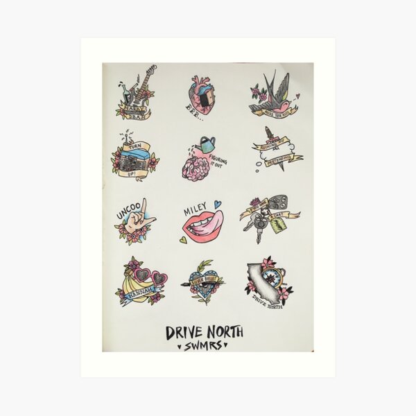 "Drive North flash sheet" Art Print for Sale by prosthetichead | Redbubble
