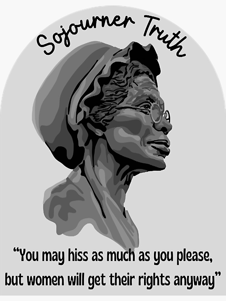 "Sojourner Truth Portrait and Quote " Sticker for Sale by ...