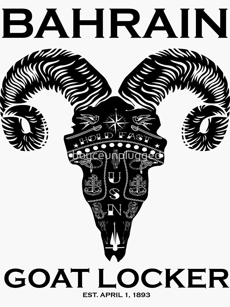 "Bahrain Goat Locker" Sticker for Sale by boyceunplugged | Redbubble