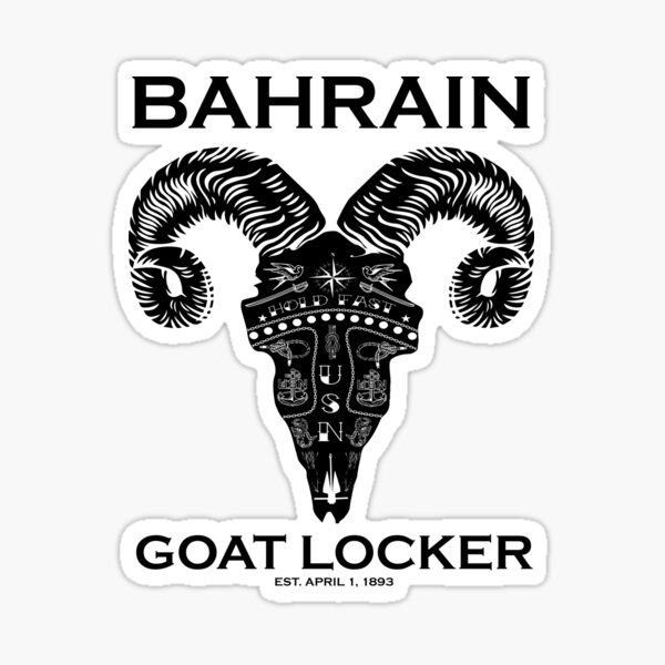 "Bahrain Goat Locker" Sticker for Sale by boyceunplugged | Redbubble