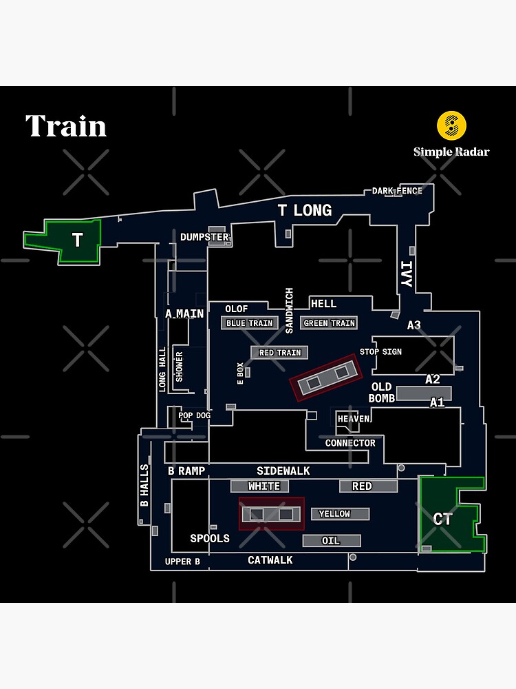 Lámina fotográfica «Mapa de trenes - Counter Strike Global Offensive ...