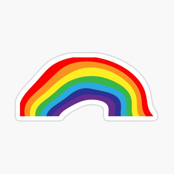 "Wobbly Rainbow" Sticker for Sale by ChristinaBug | Redbubble
