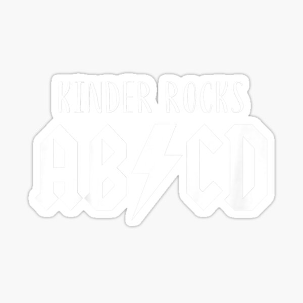 Pegatina «Camiseta para niños Kinder Rocks ABCD Rock First Day of ...