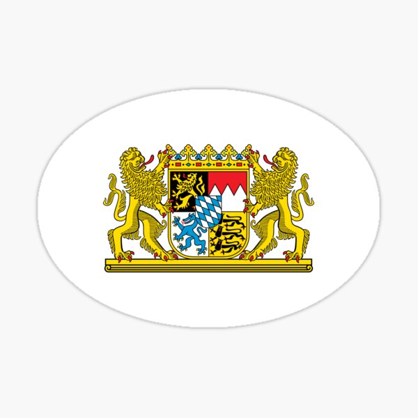 "Bavaria Coat-of-arms" Sticker for Sale by designseventy | Redbubble
