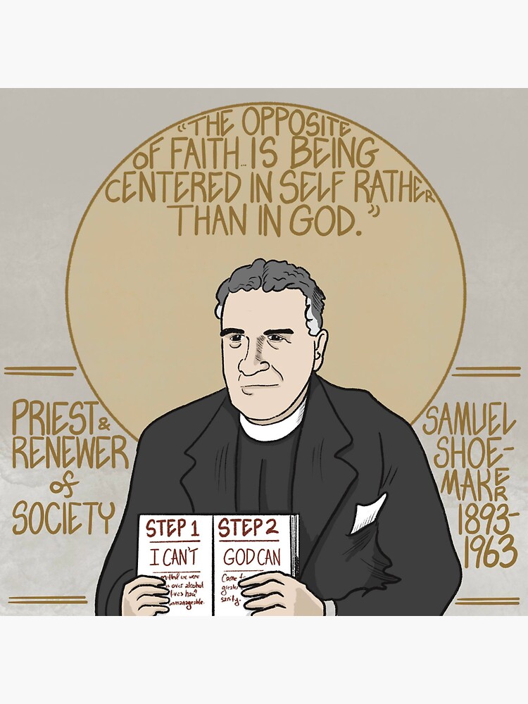 "Samuel Shoemaker (1893-1963)" Sticker for Sale by LansingCreative ...