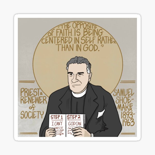"Samuel Shoemaker (1893-1963)" Sticker for Sale by LansingCreative ...