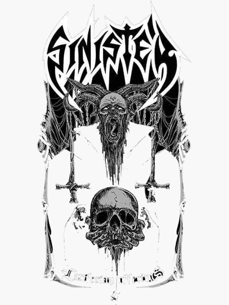 Pegatina «Siniestro Banda Death Metal Siniestro Siniestro Siniestro ...