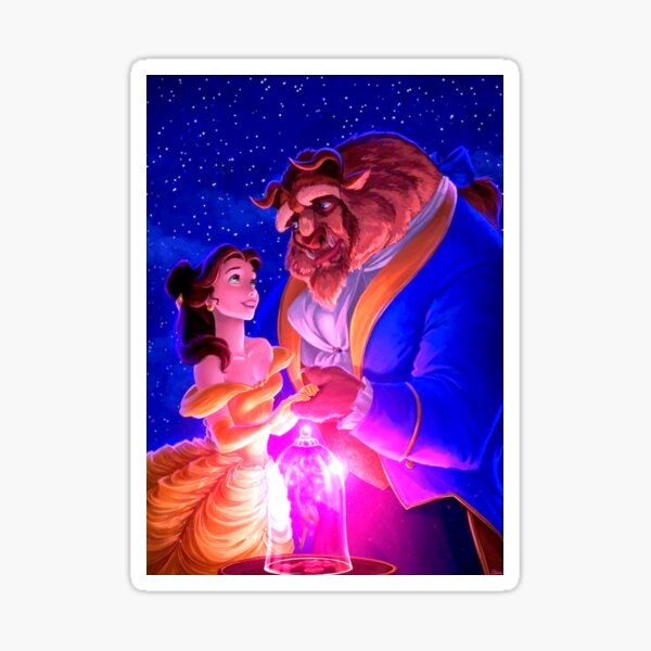 "Beautyand the beast" Sticker for Sale by Solasta98 | Redbubble