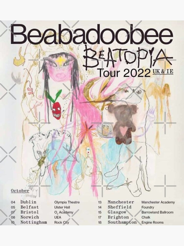 "beabadoobee beatopia tour 2022" Sticker for Sale by Larbisardi | Redbubble