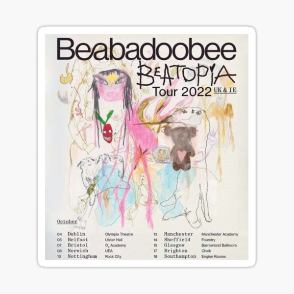 "beabadoobee beatopia tour 2022" Sticker for Sale by Larbisardi | Redbubble