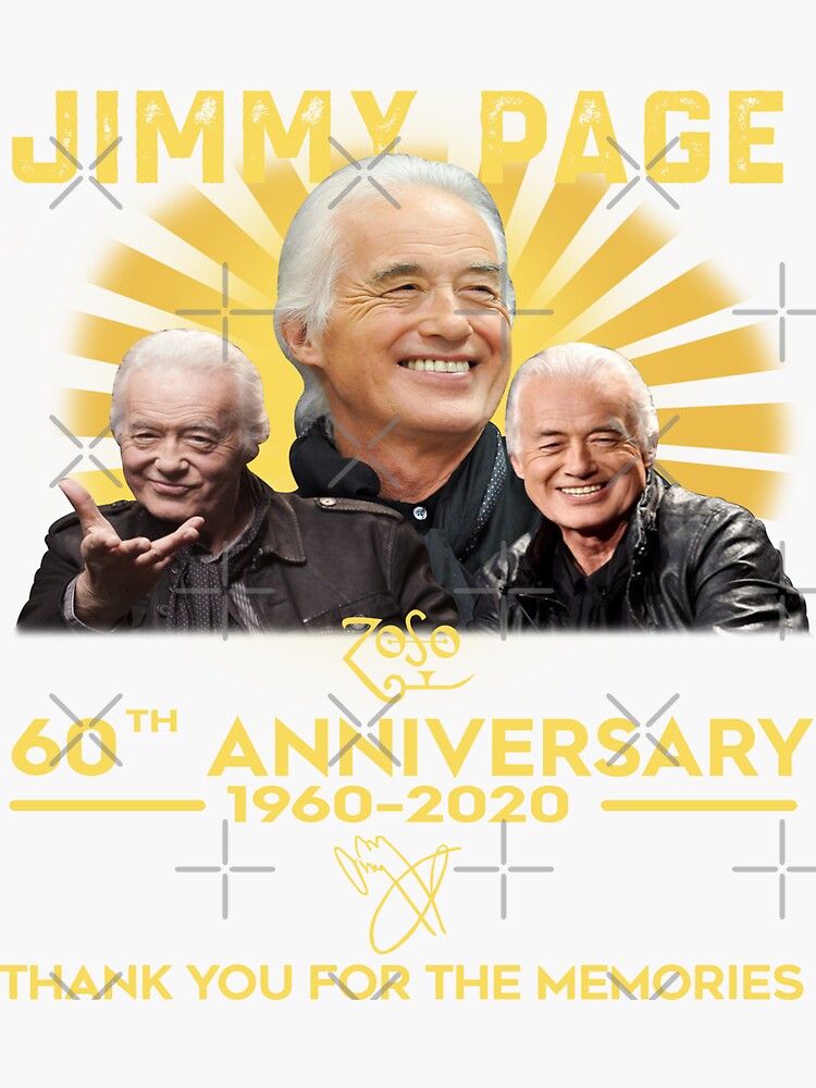 Pegatina «Jimmya Pagen 60.º aniversario 1960 2020 Gracias por los ...