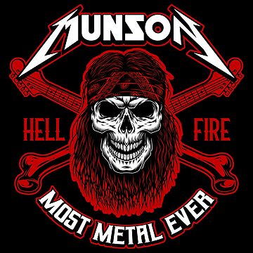 "EDDIE MUNSON - Most Metal Ever (Hellfire)" Poster for Sale by ...