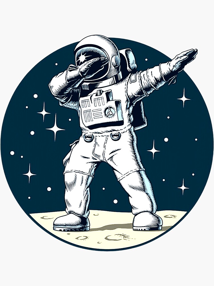 Pegatina «Dabbing Astronaut Dab Space Galaxy Regalos para niños y niñas ...