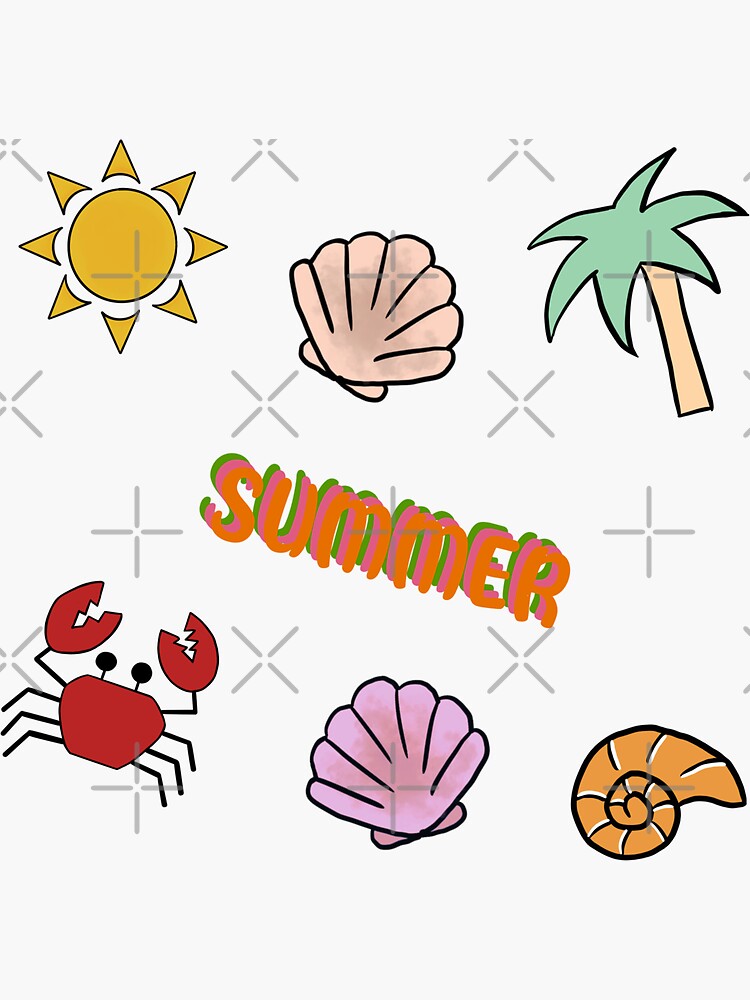 "Summer Time Sticker Pack" Sticker for Sale by olivierxx33 | Redbubble