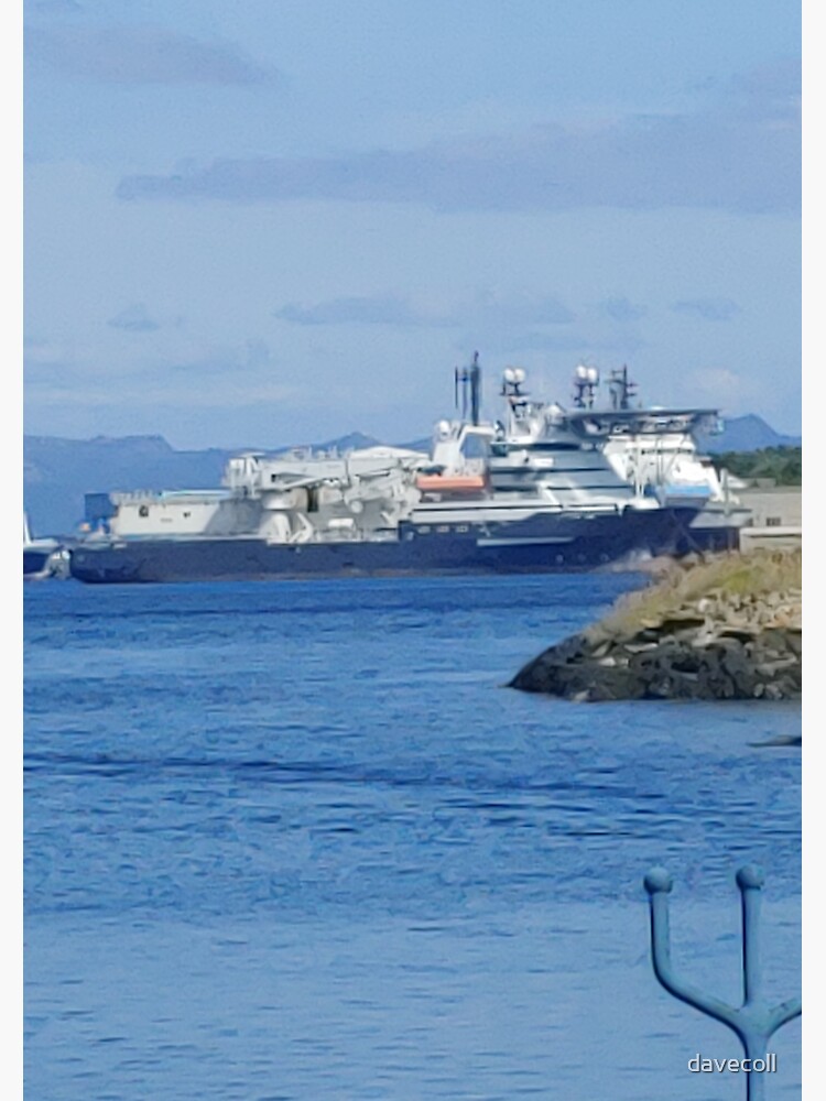 "boat at sea " Sticker for Sale by davecoll | Redbubble