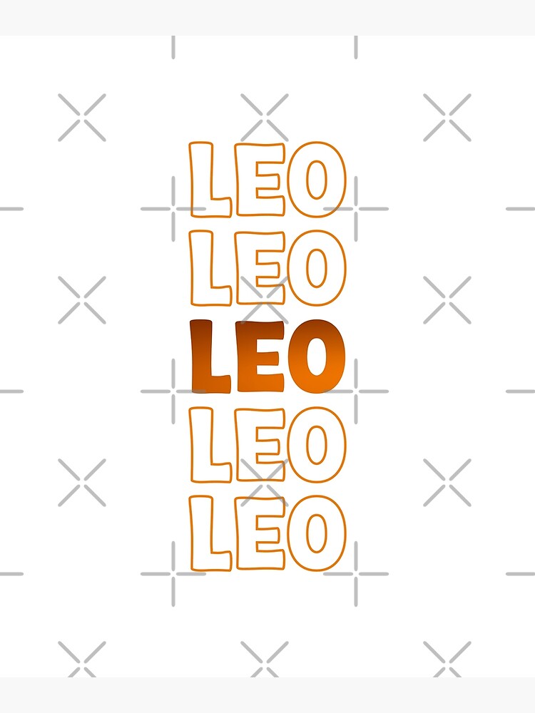 "Leo zodiac sign - cute Leo typography" Poster for Sale by MAPELPOD ...