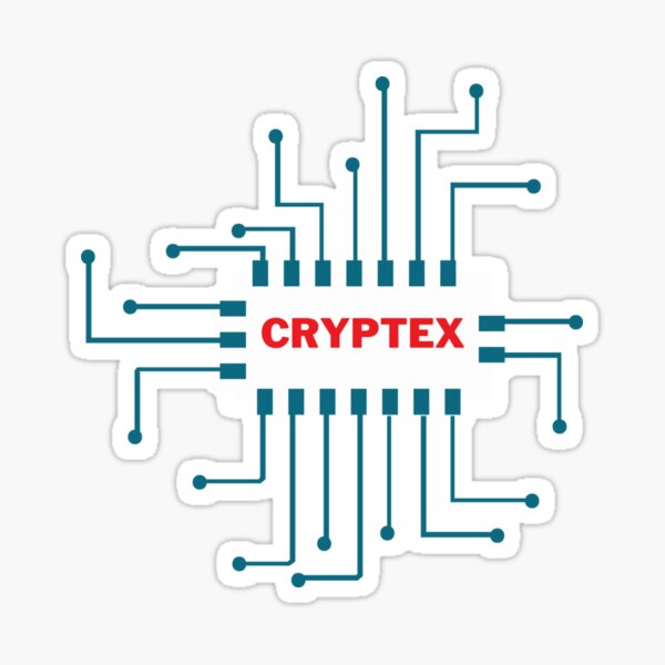 "Cryptex Sticker" Sticker for Sale by NakaMita | Redbubble