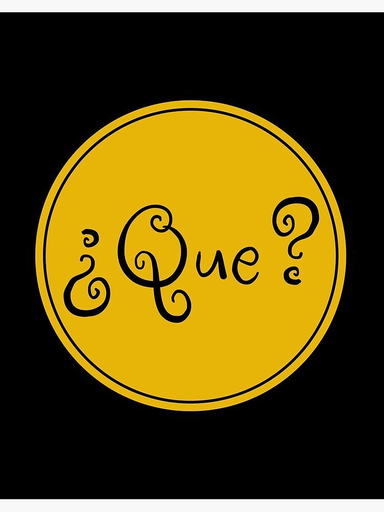 Spanish Word Que Clipart