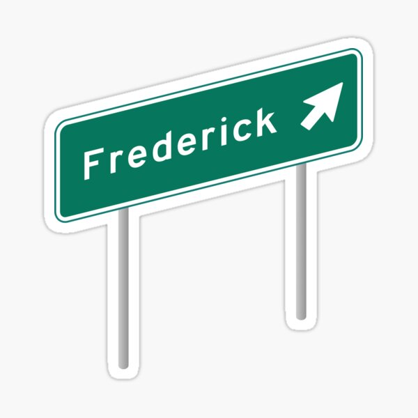 "Frederick" Sticker for Sale by WordsMaps | Redbubble