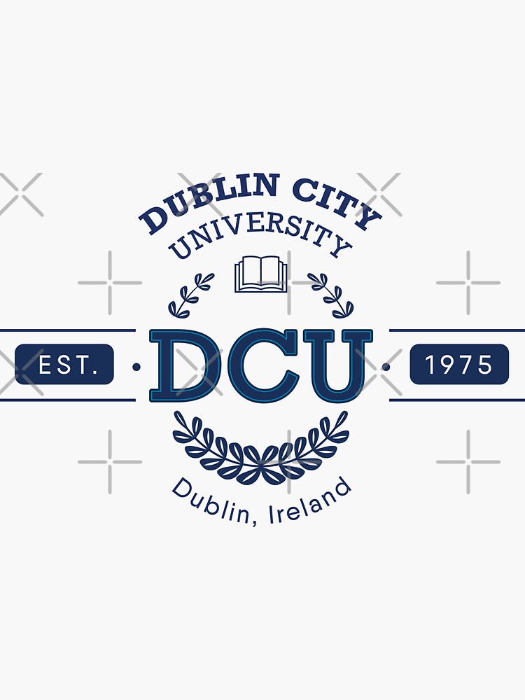 "Dublin City University (DCU)" Sticker for Sale by artadon | Redbubble