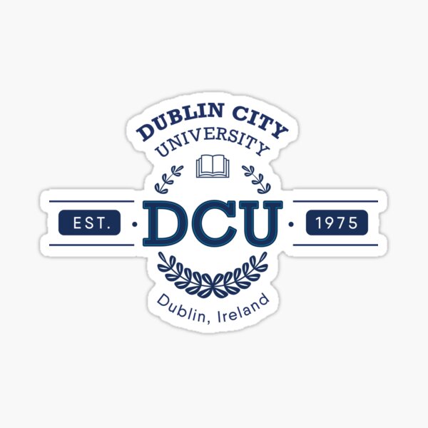 "Dublin City University (DCU)" Sticker for Sale by artadon | Redbubble