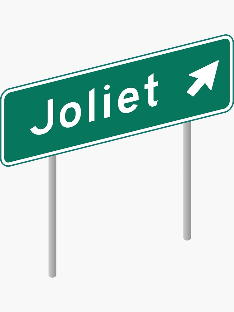 "Joliet" Sticker for Sale by WordsMaps | Redbubble