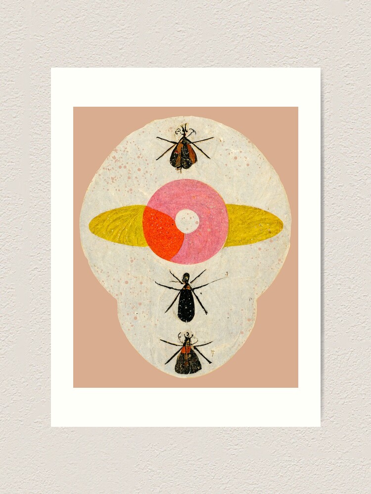 "Vintage bug, creepy cute insect, Occult Retro Surrealism" Art Print ...