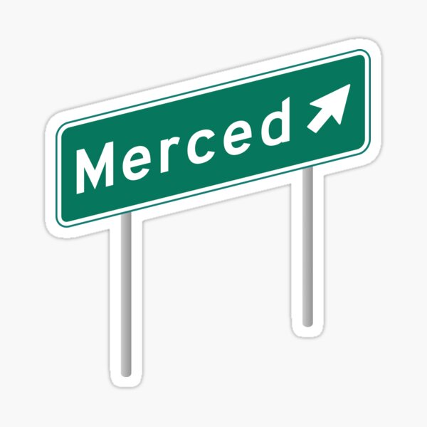 "Merced" Sticker for Sale by WordsMaps | Redbubble