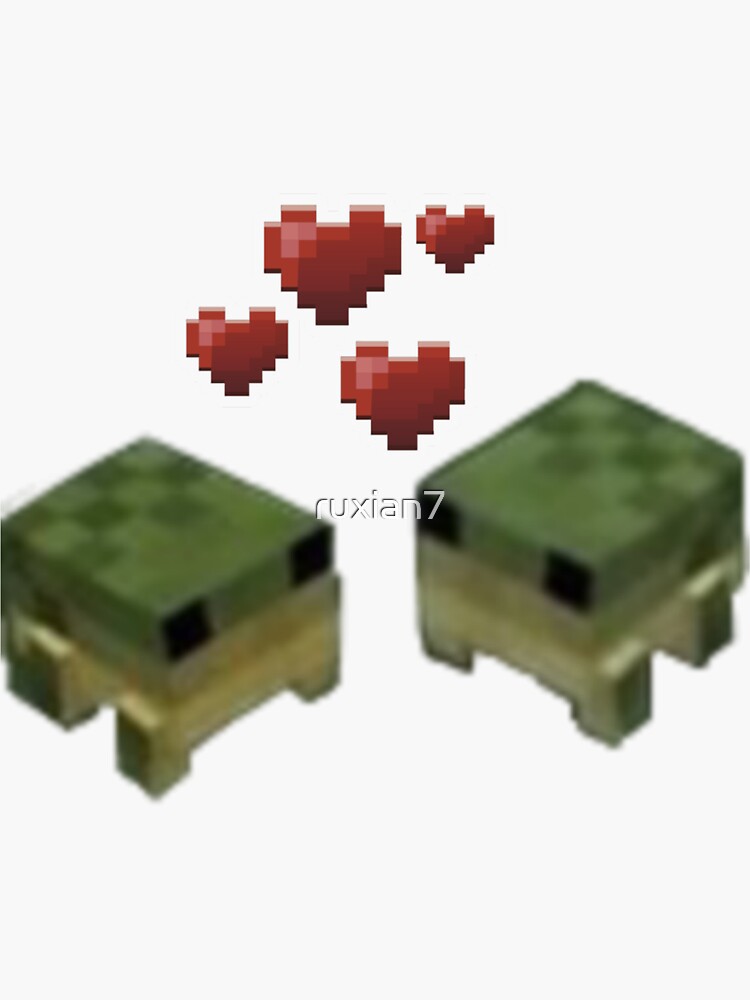 "Minecraft frog is captivated" Sticker for Sale by ruxian7 | Redbubble