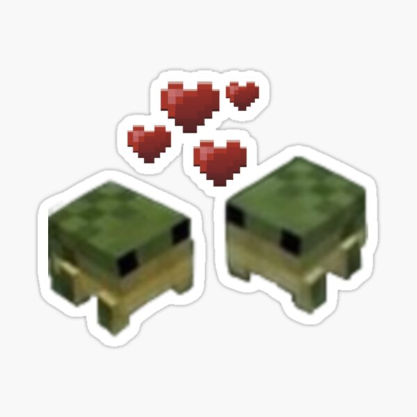"Minecraft frog is captivated" Sticker for Sale by ruxian7 | Redbubble