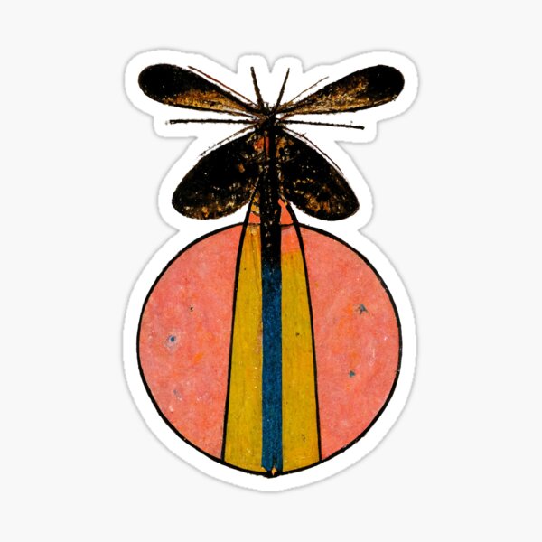 "Vintage bug, creepy cute insect, Occult Retro Surrealism" Sticker for ...