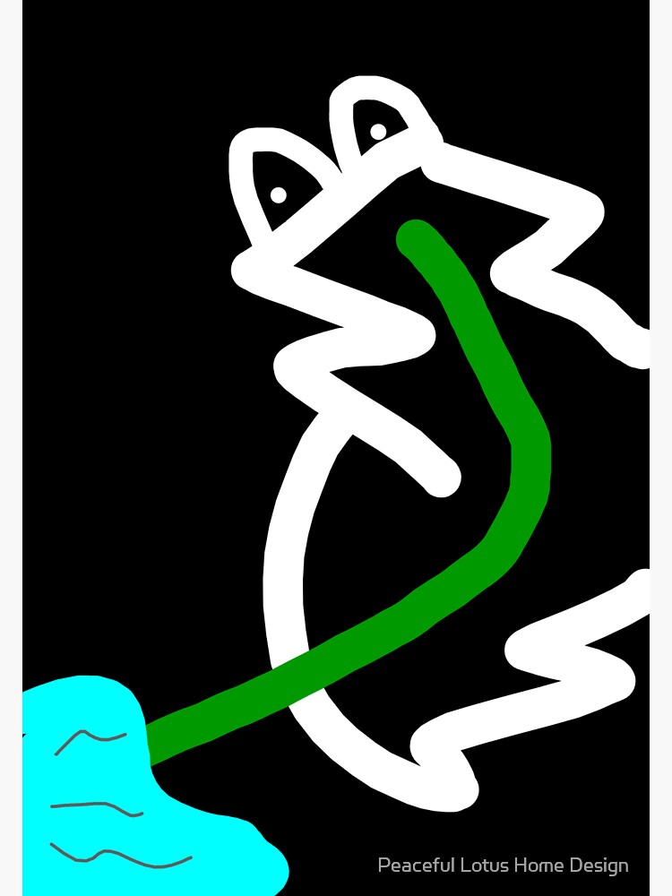 "Thirsty Frog" Sticker for Sale by Gizi-Zuckermann | Redbubble